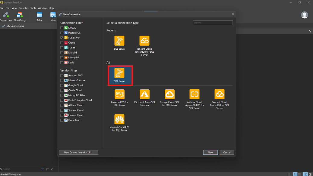 การใช้โปรแกรม Navicat สำหรับเชื่อมต่อ DataBase