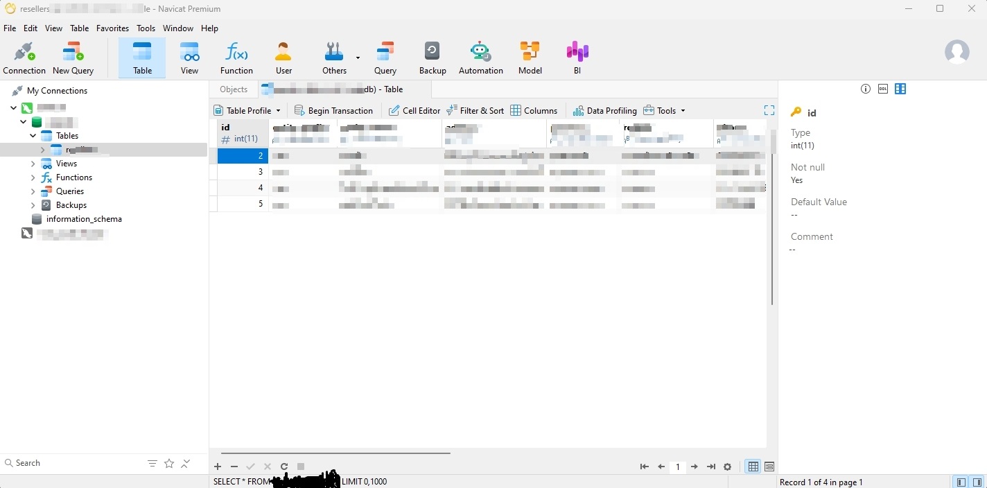 การใช้โปรแกรม Navicat สำหรับเชื่อมต่อ DataBase